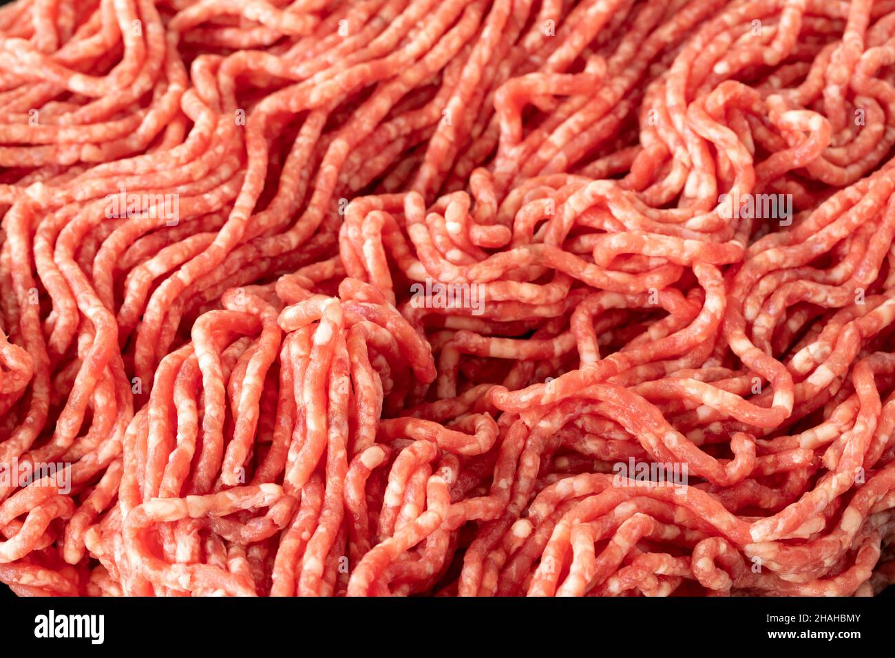 Raw Ground beef on white wooden background. Minced Meat background ...