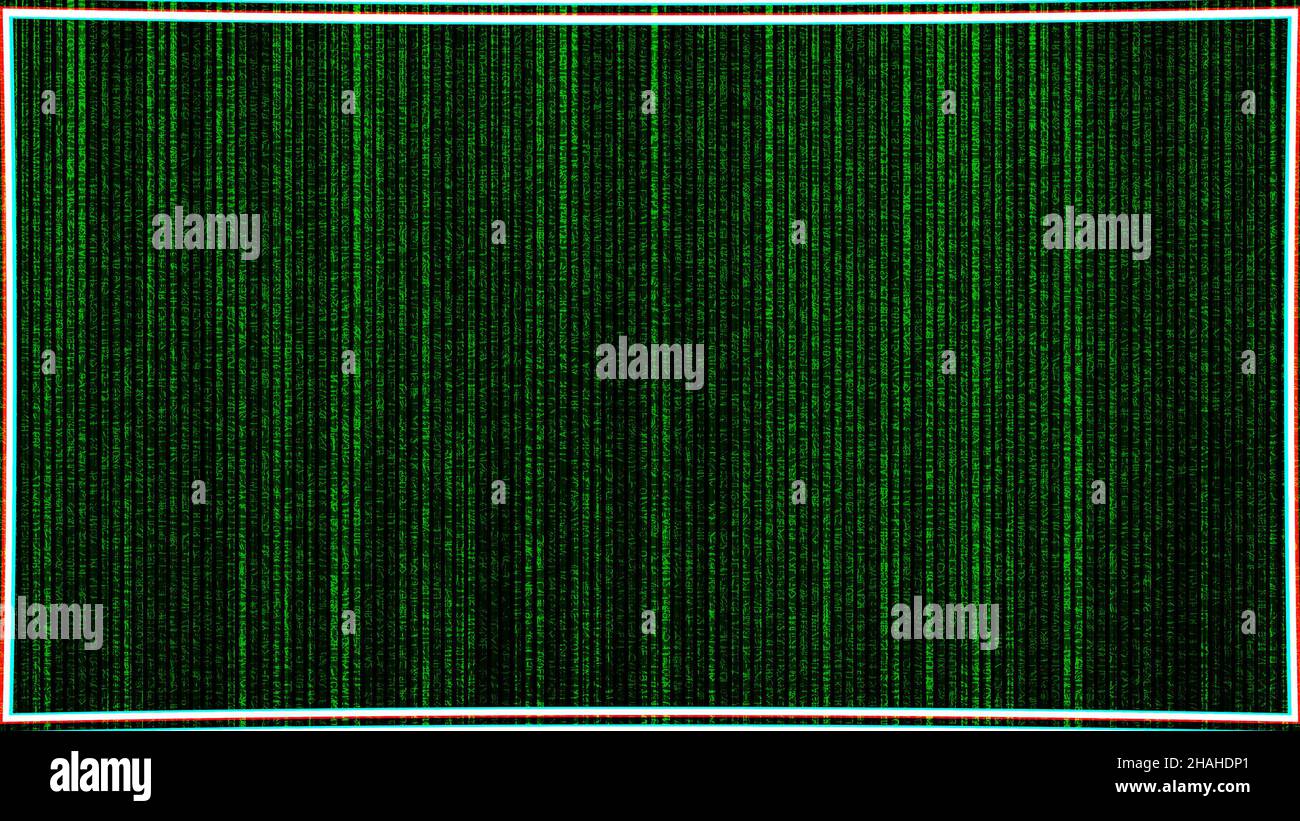 Computer matrix postcard background Stock Photo - Alamy