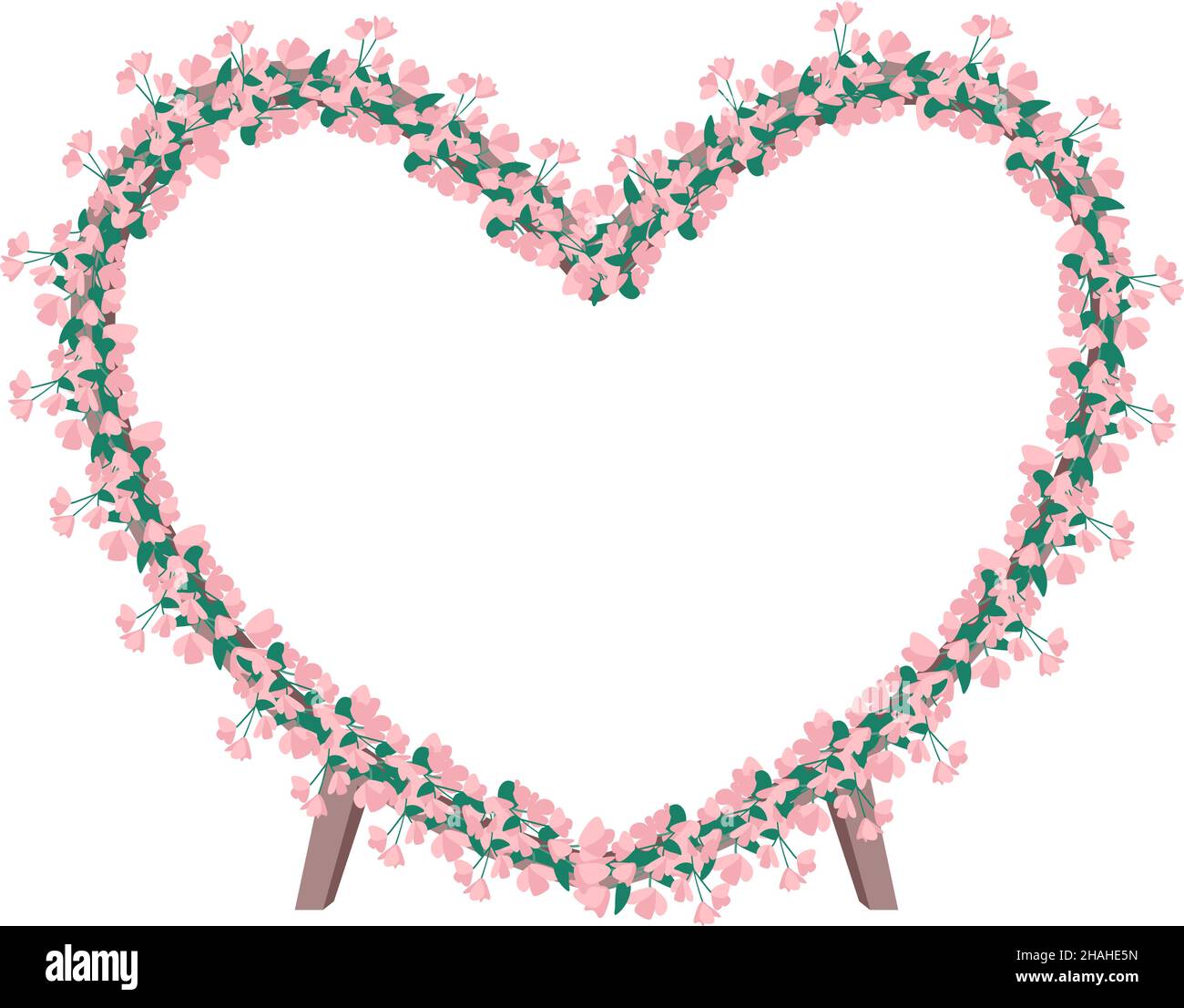 Heart shaped installation Stock Vector Images - Alamy