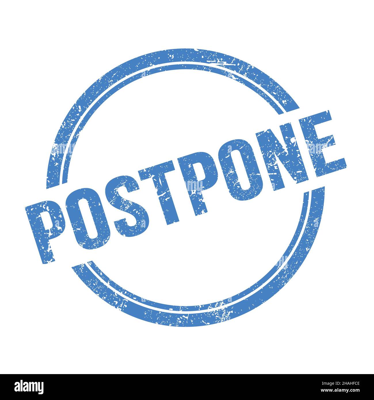 Postpone word Cut Out Stock Images & Pictures - Alamy