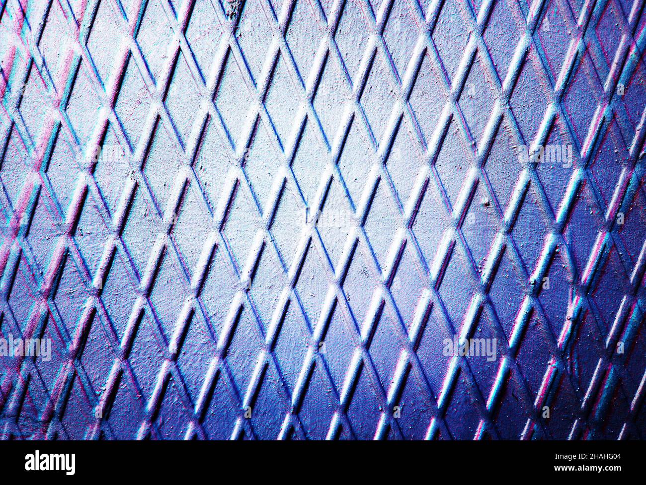 Diagonal metal stitches chromatic aberration backdrop Stock Photo - Alamy