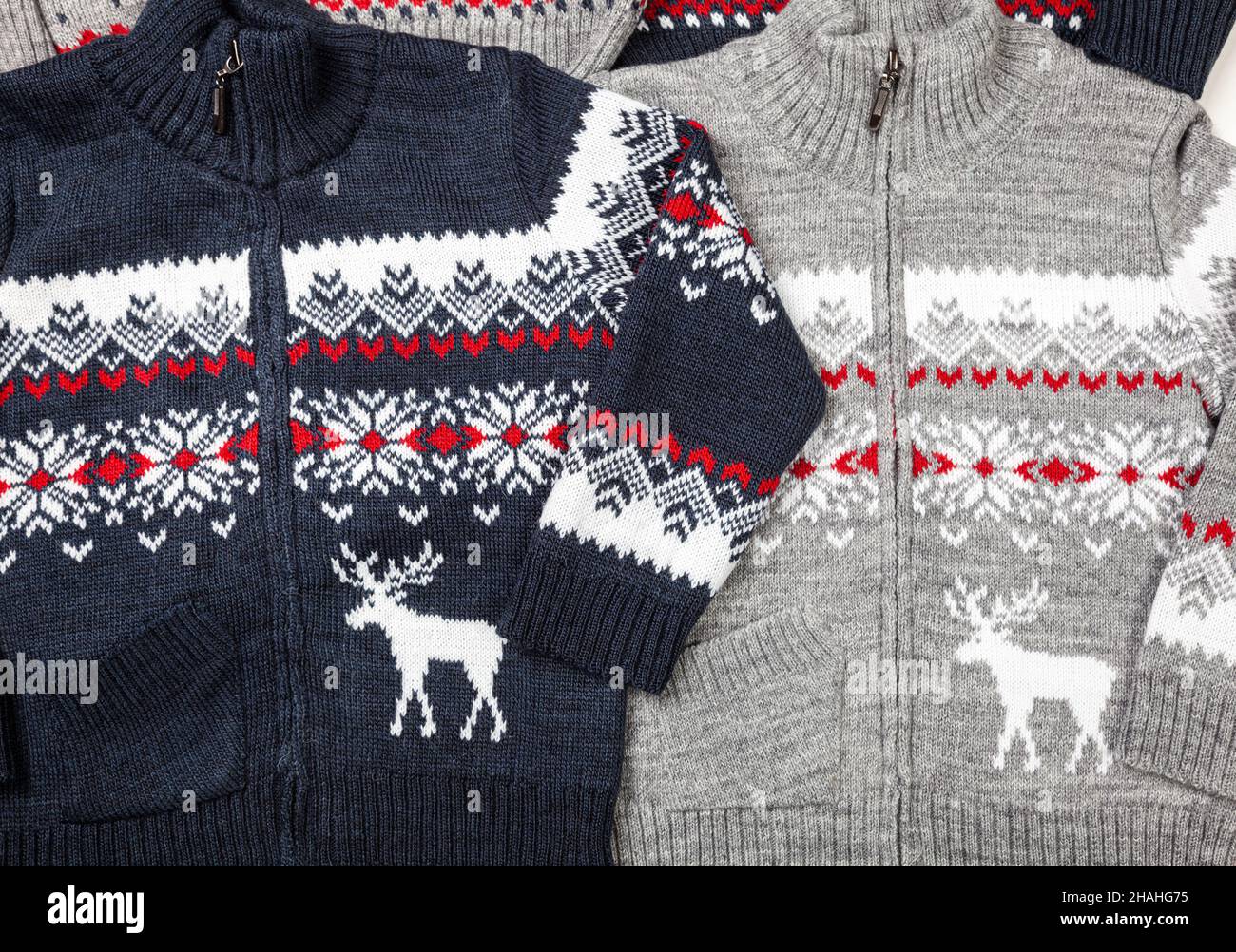 Various children's knitted Scandinavian style wool cardigans with ...