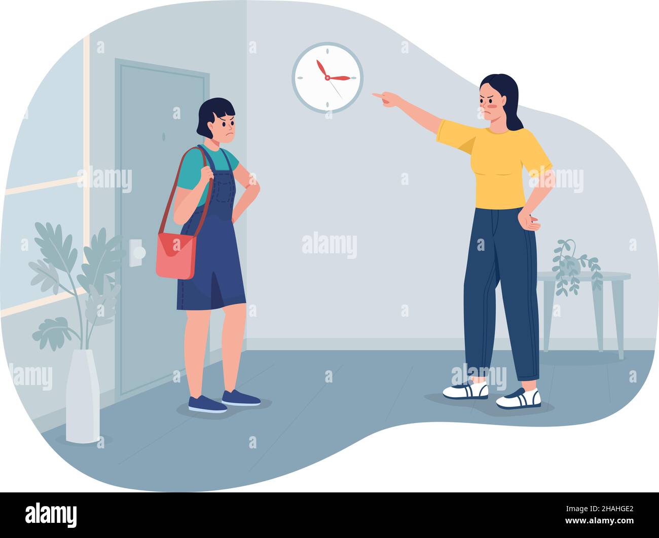 Teenager curfew Stock Vector Images - Alamy