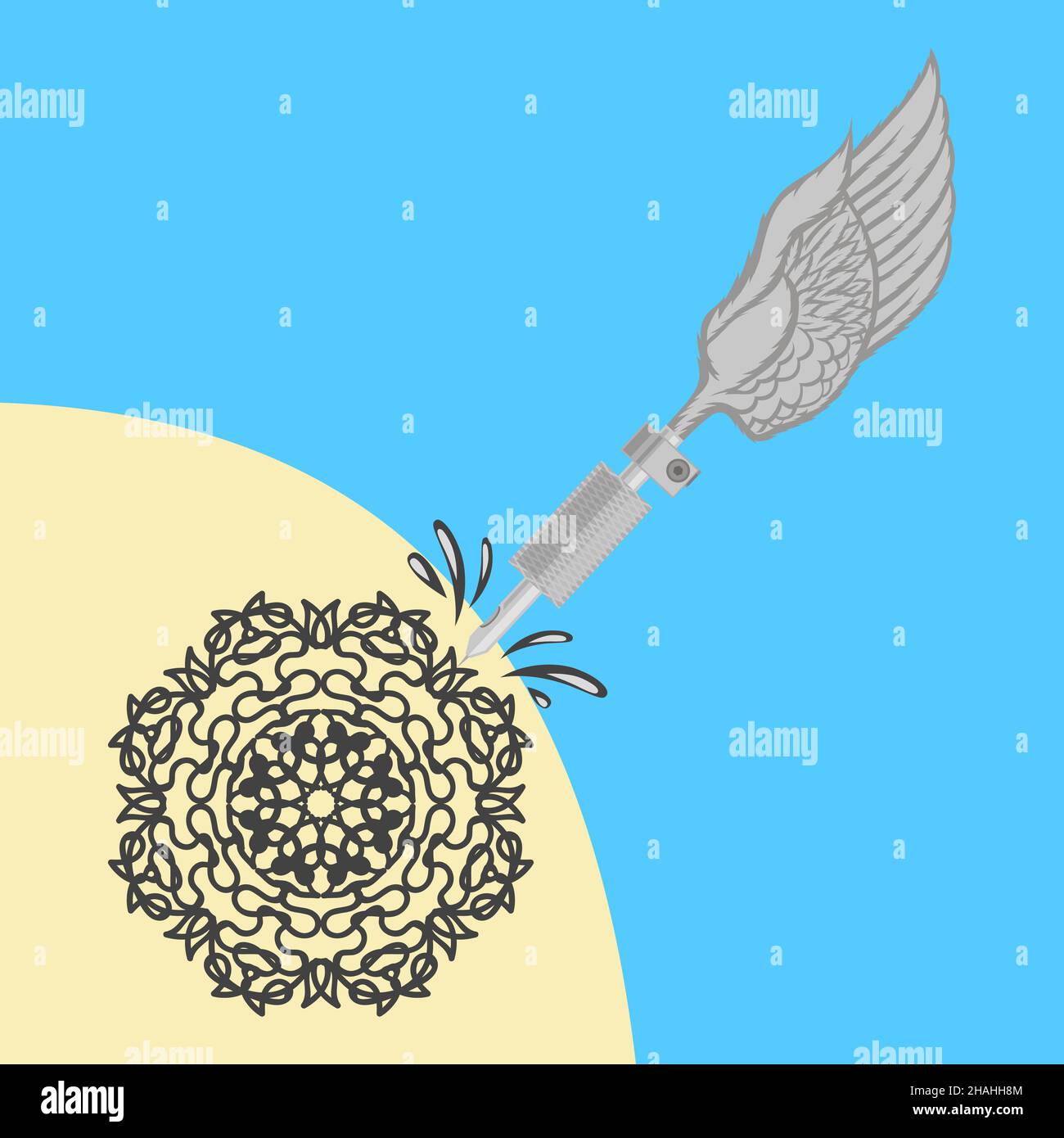 Vintage background old ink Stock Vector Images - Alamy