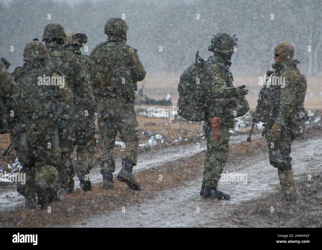 Shikama, Ohira, Taiwa, Japan. 13th Dec, 2021. Member of Japan Ground ...