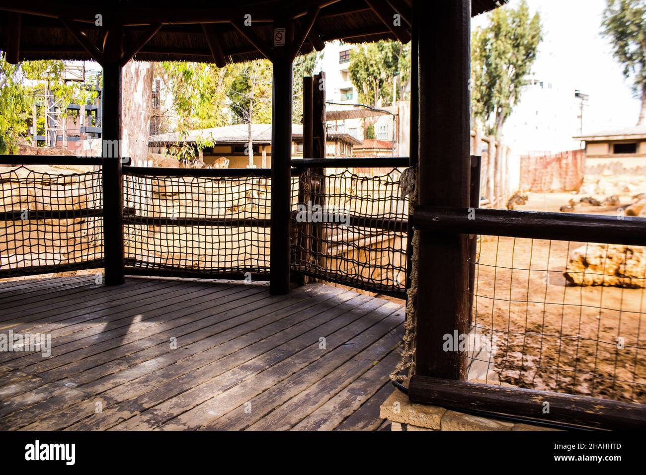 Limassol, Cyprus - December 12, 2021 Limassol Zoo, one of the biggest ...