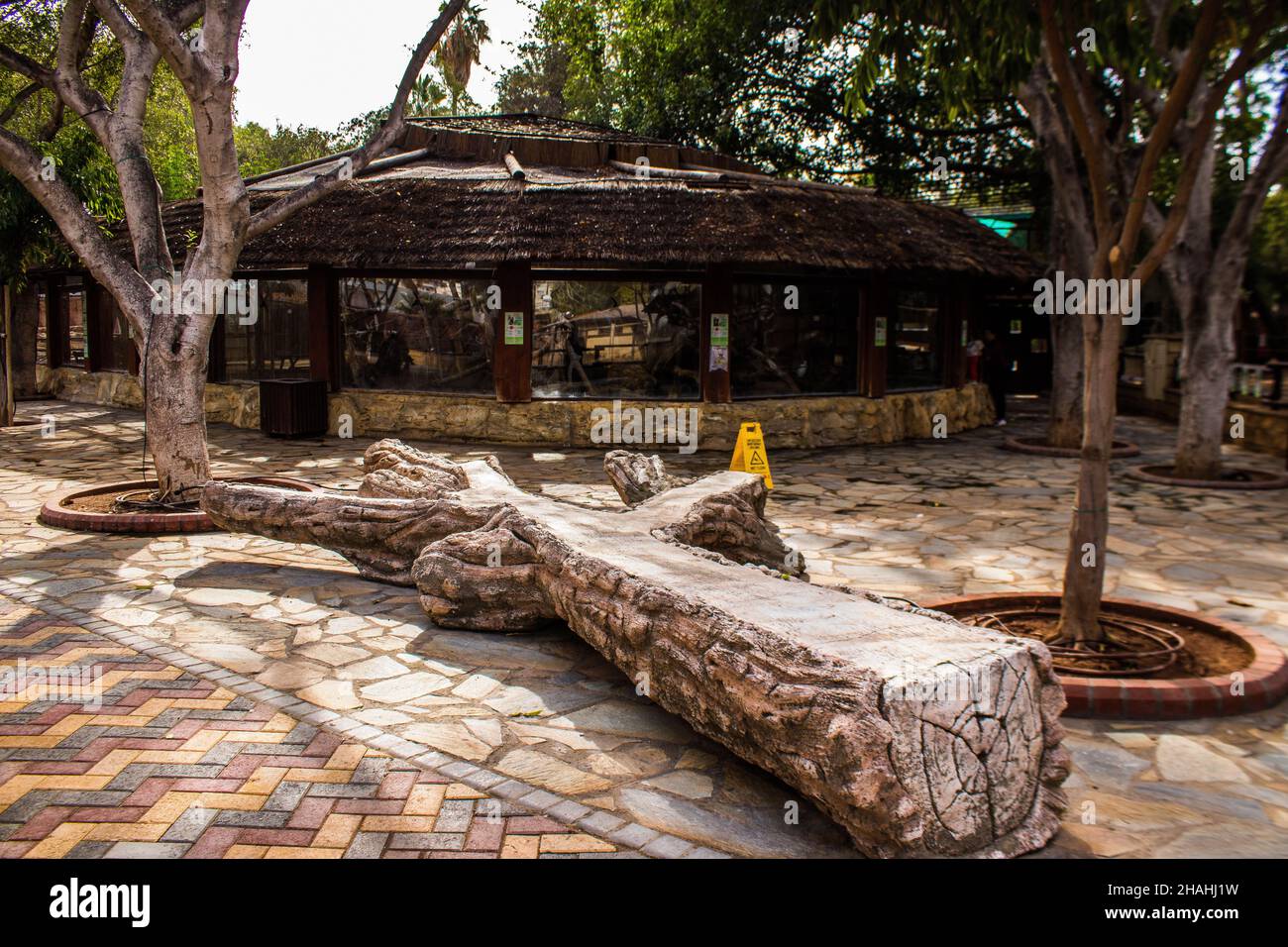 Limassol, Cyprus - December 12, 2021 Limassol Zoo, one of the biggest ...