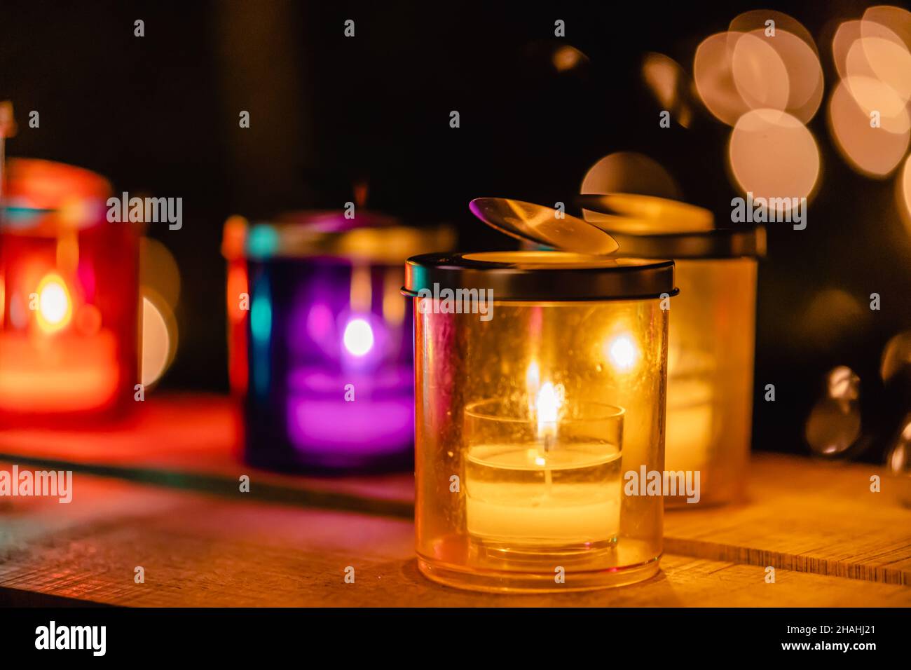 Light up candles hi-res stock photography and images - Alamy