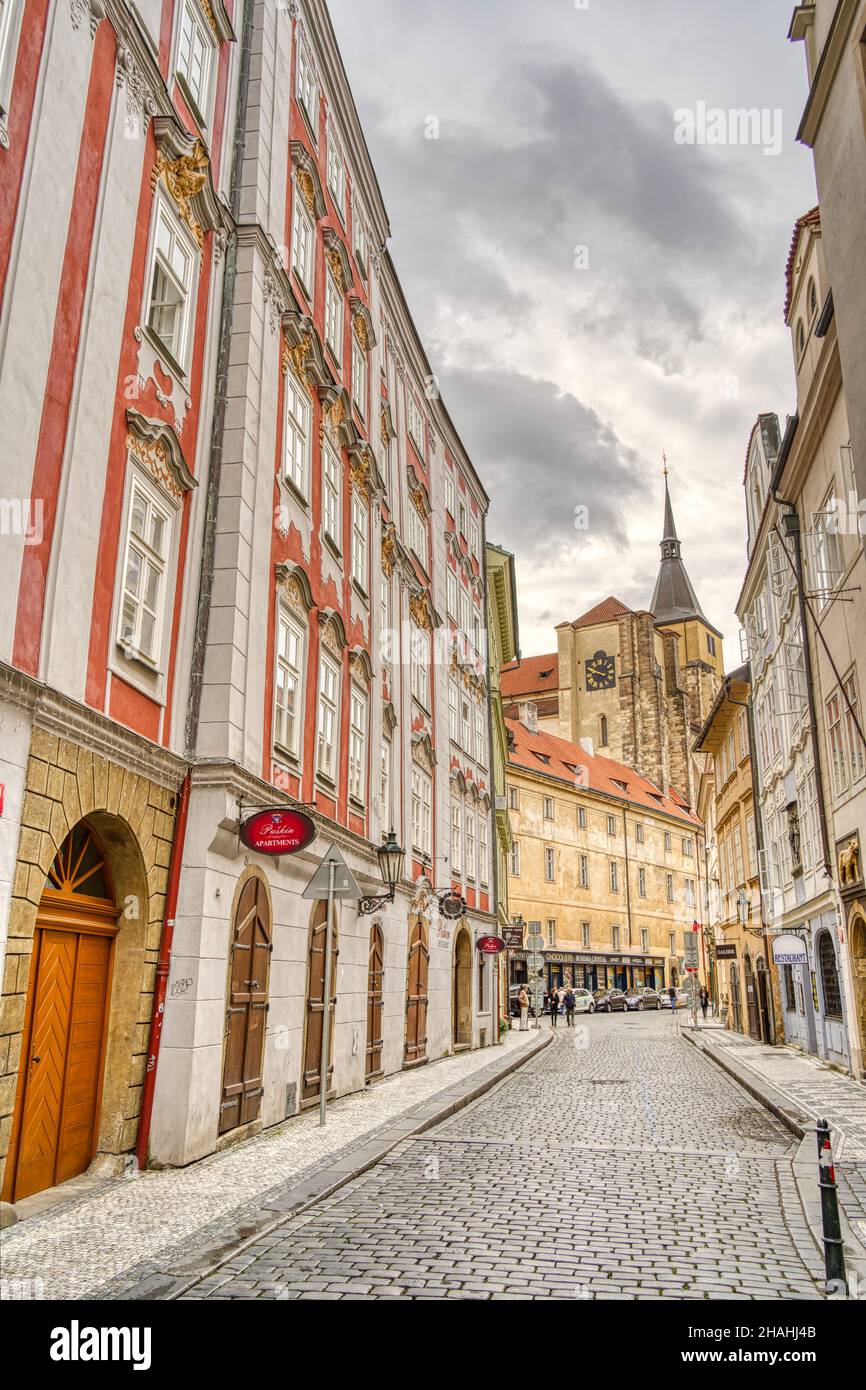 Prague historical center, HDR Image Stock Photo - Alamy