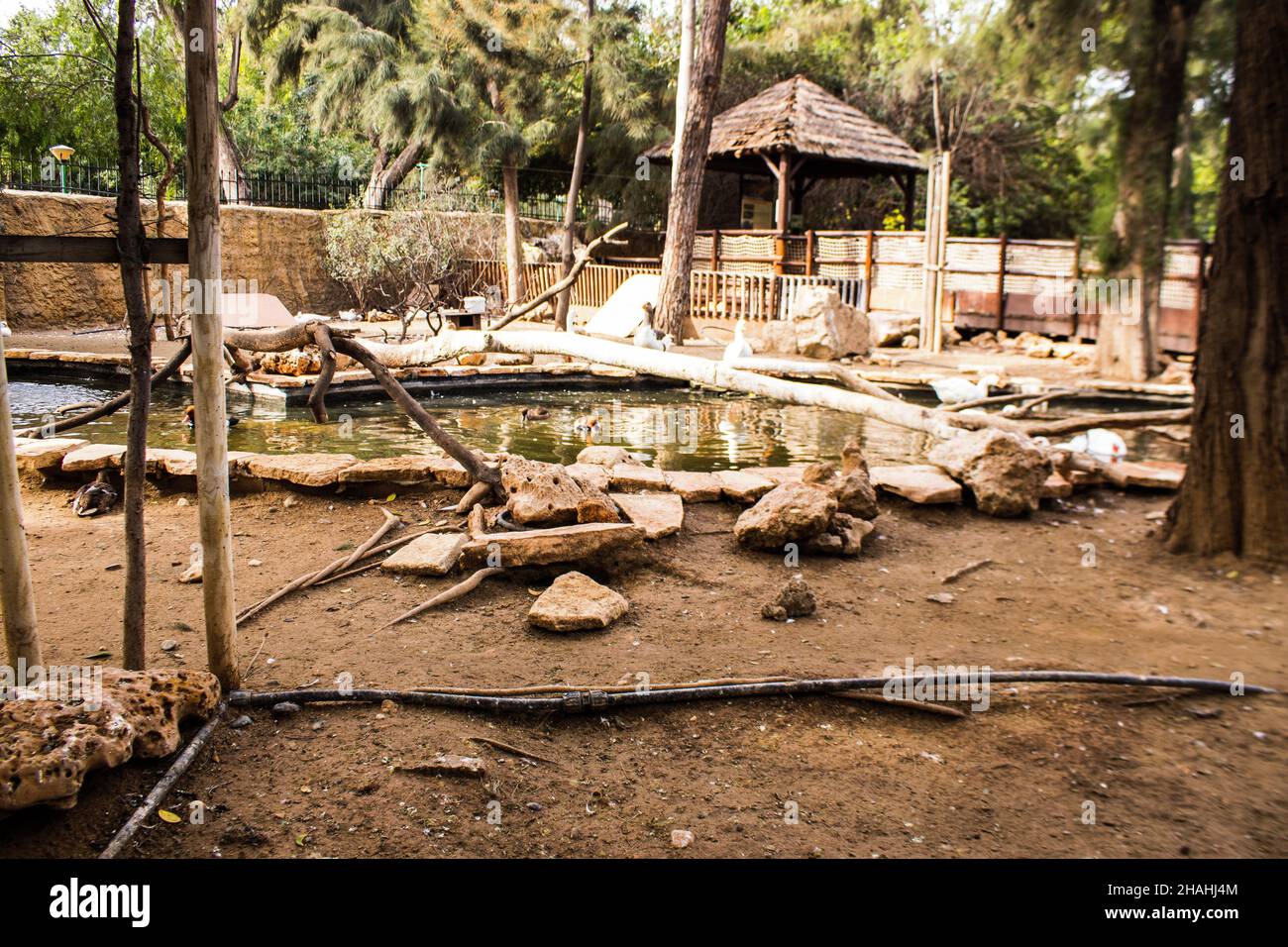 Limassol, Cyprus - December 12, 2021 Limassol Zoo, one of the biggest ...