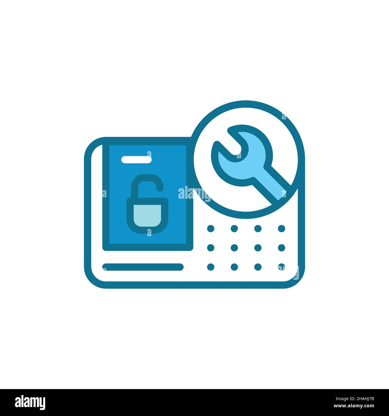 Device installation Stock Vector Images - Alamy