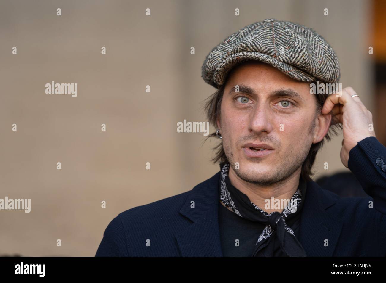 Rome, Italy, December 13, 2021 - Actor Luca Marinelli attends the ...
