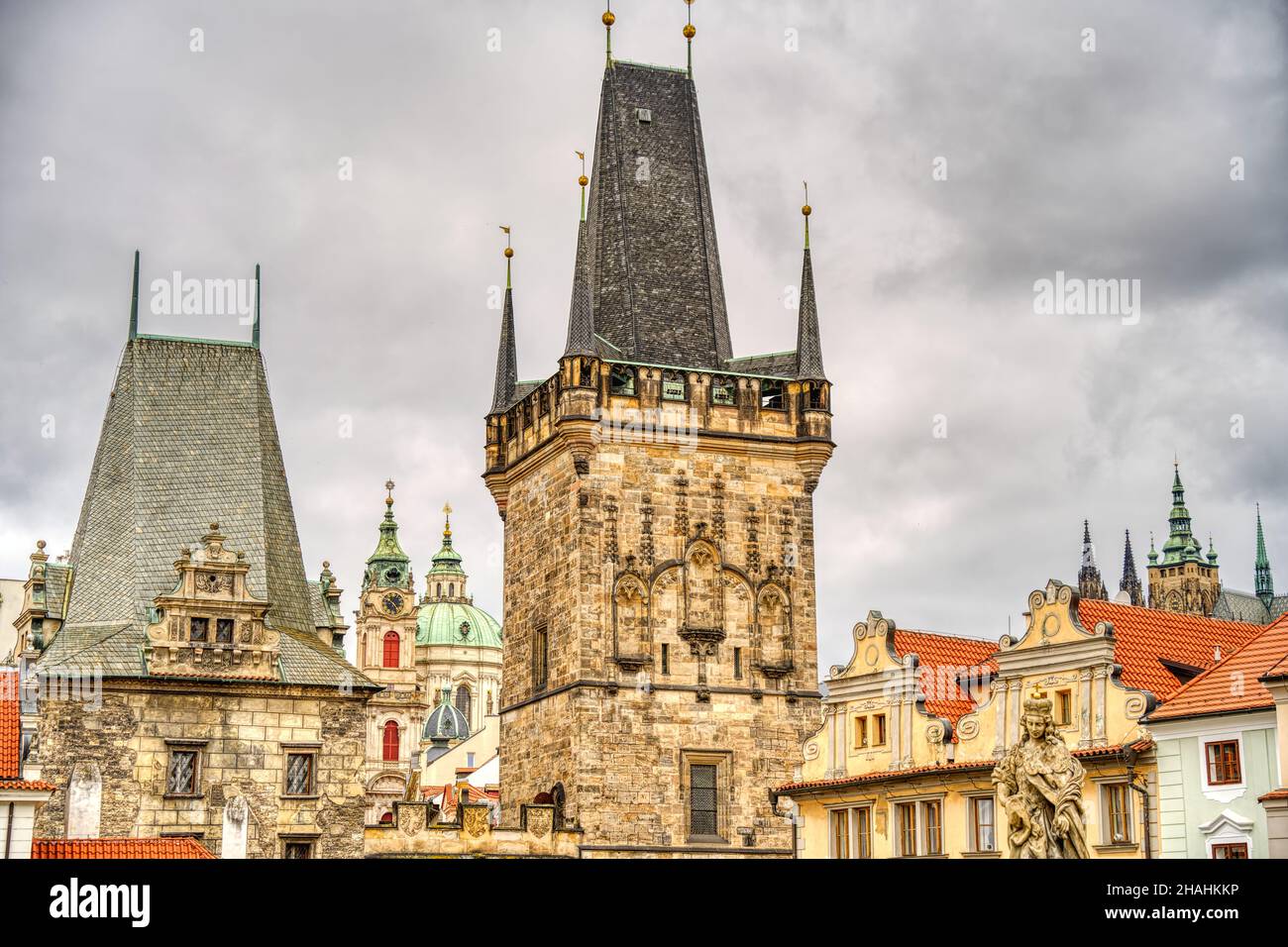 Prague historical center, HDR Image Stock Photo - Alamy