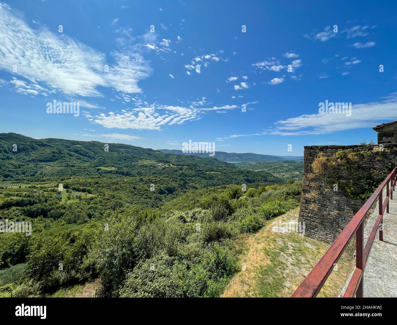 Landscape in Istria in Croatia Stock Photo - Alamy