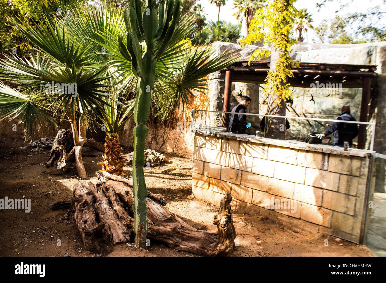 Limassol, Cyprus - December 12, 2021 Limassol Zoo, one of the biggest ...