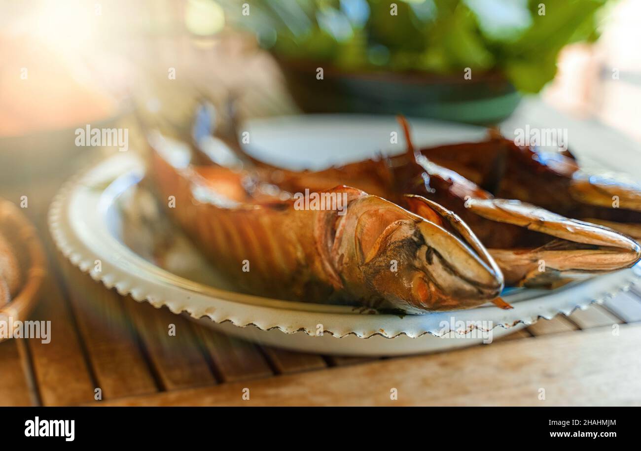 Whole smoked fish hi-res stock photography and images - Alamy