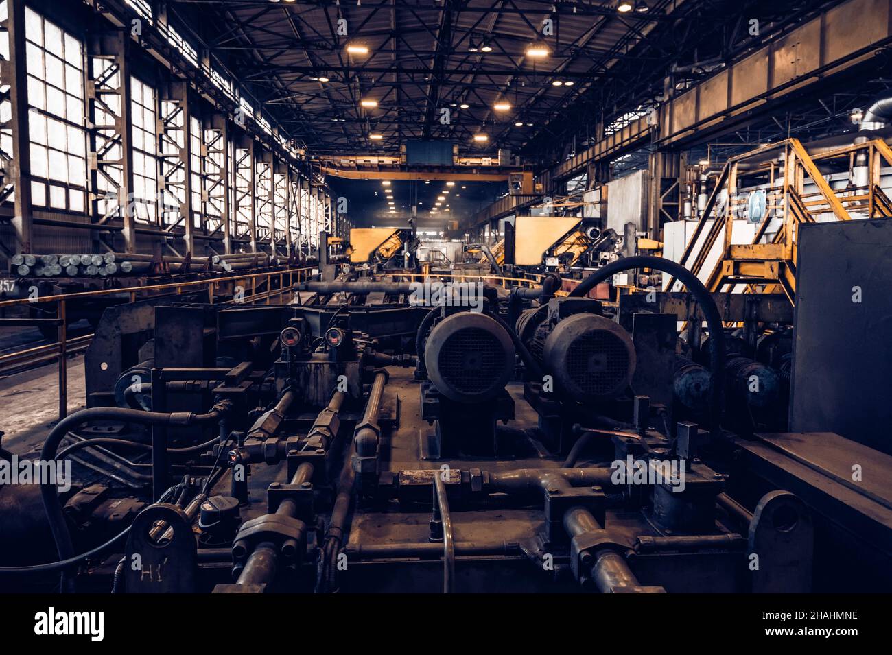 Big diameter ferrous metal pipes hi-res stock photography and images ...