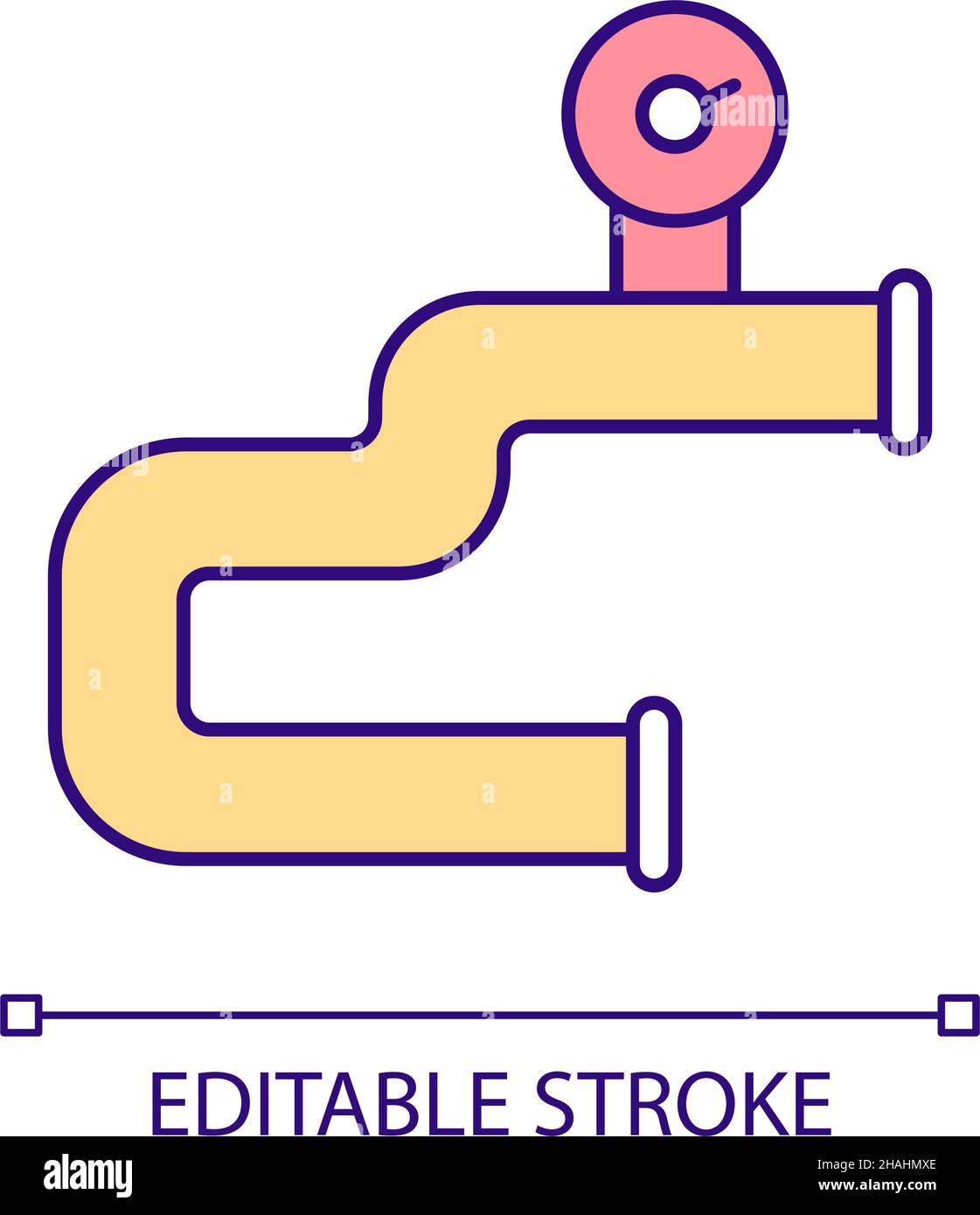 Gas power plant color Stock Vector Images - Alamy