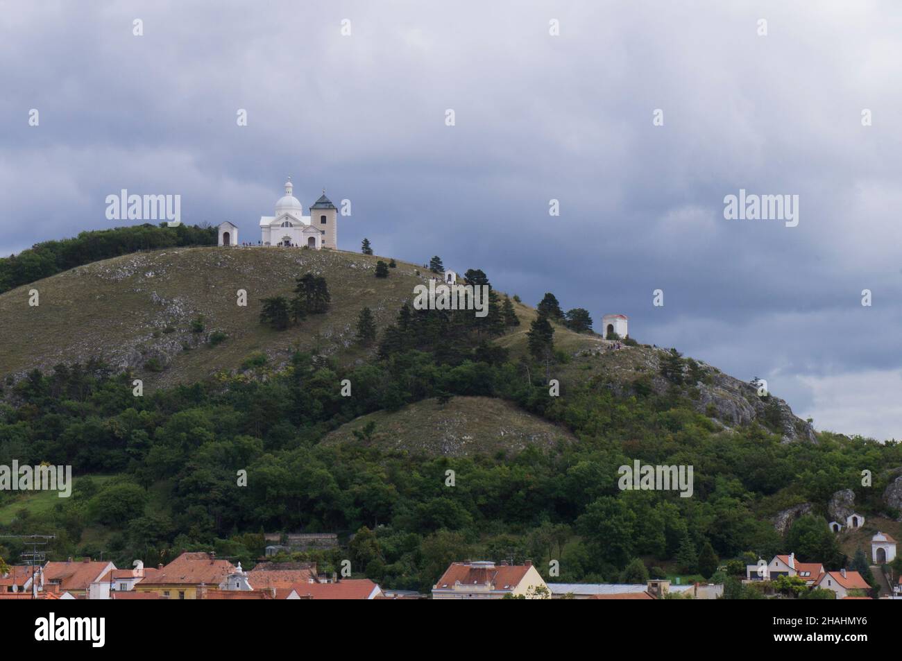 The Holy Hill with a sacral objects of the Way of the Cross, photo, a ...