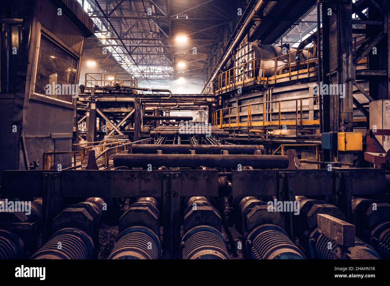 Iron and Steel Factory or Pipe Mill located in Taganrog South of Russia ...