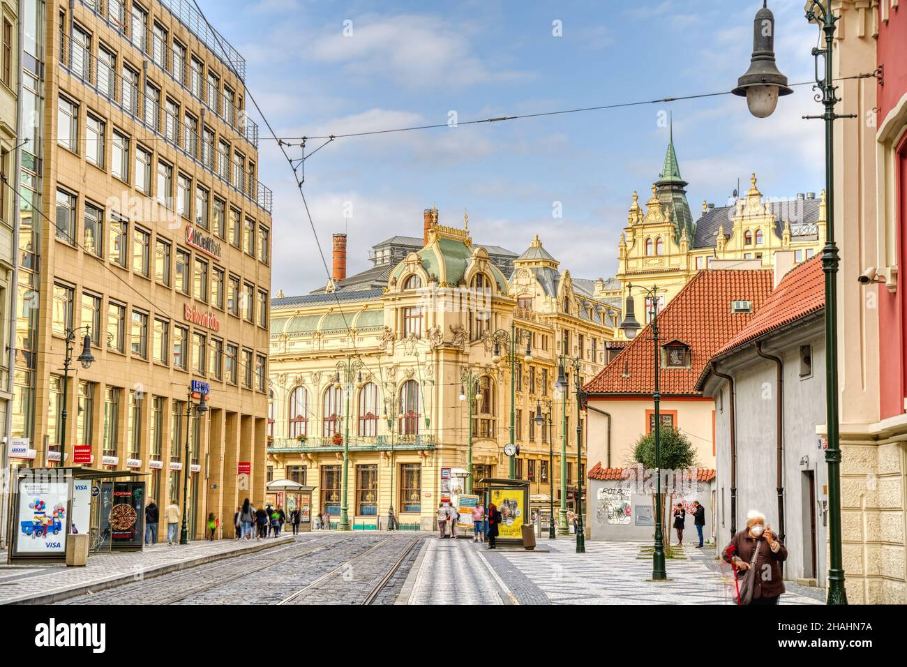 Prague historical center, HDR Image Stock Photo - Alamy