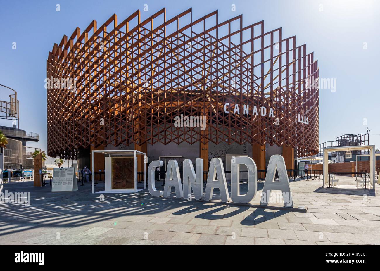 DUBAI, UNITED ARAB EMIRATES - Nov 27, 2021: View of Canada's Pavilion ...