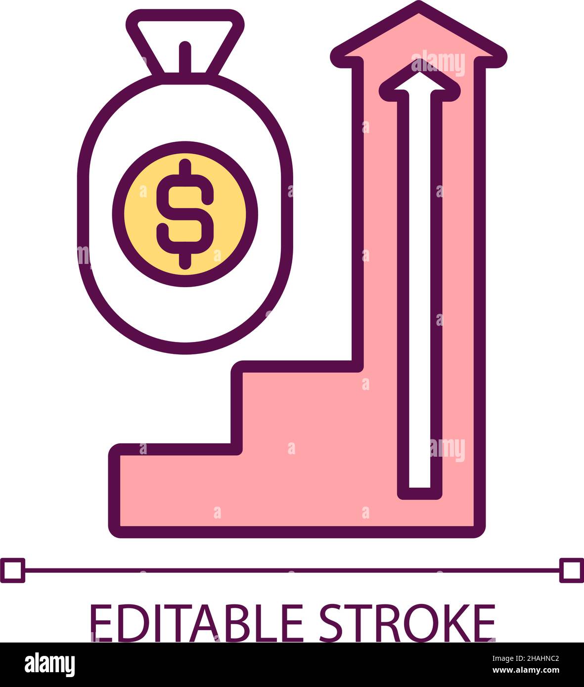 Fund growth RGB color icon Stock Vector Image & Art - Alamy