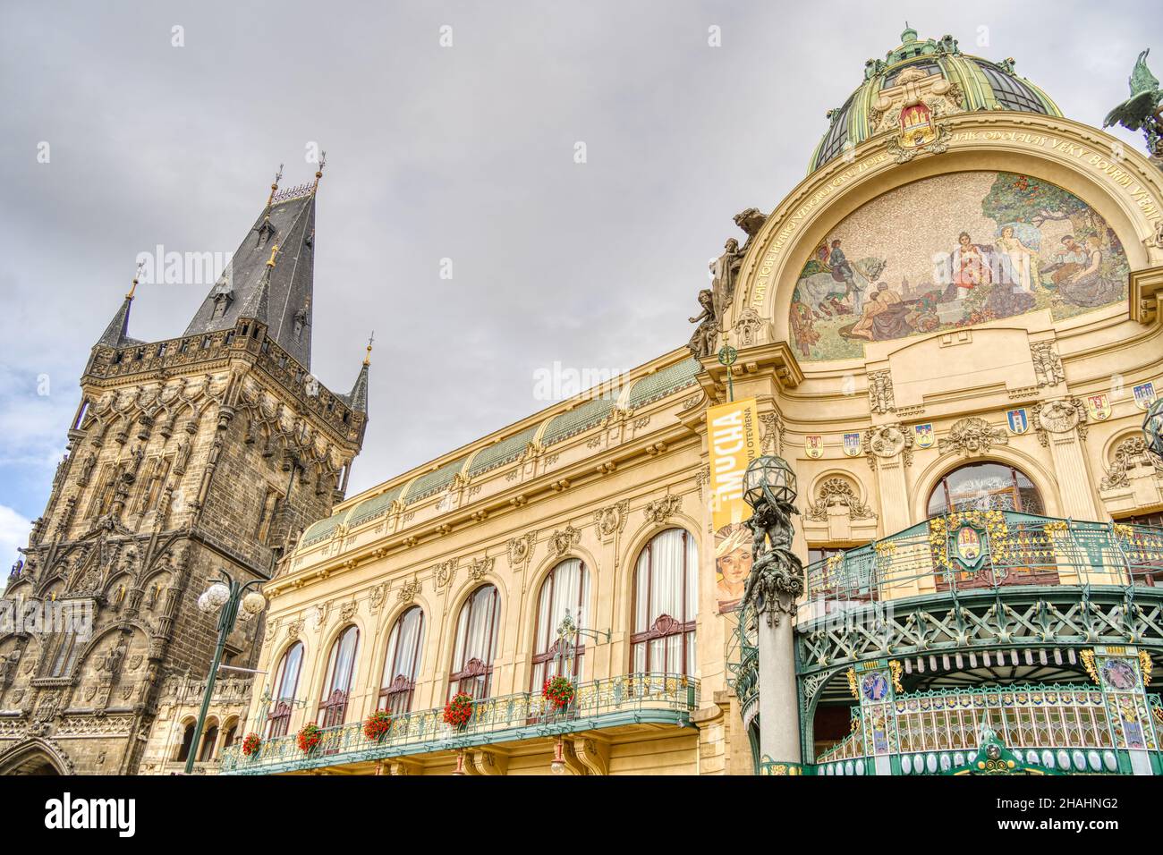 Prague historical center, HDR Image Stock Photo - Alamy
