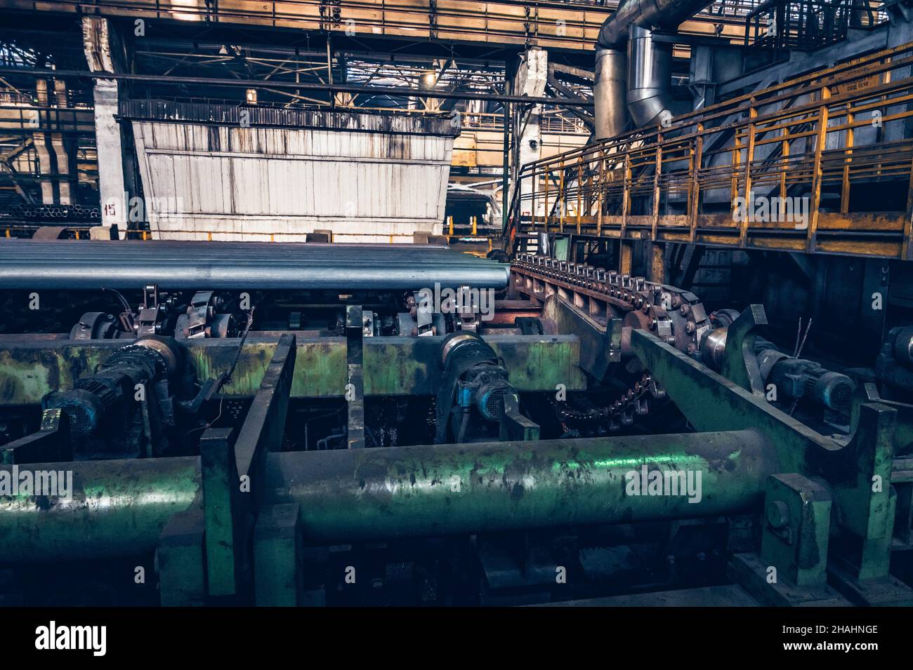 Iron and Steel Factory or Pipe Mill located in Taganrog South of Russia ...