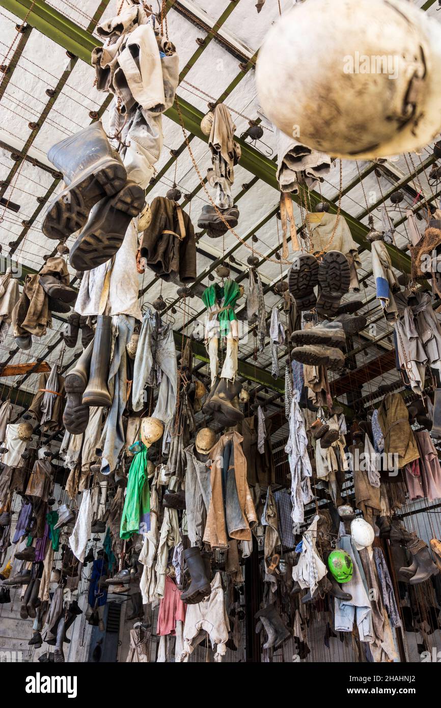 Hanging room of miners clothes hi-res stock photography and images - Alamy
