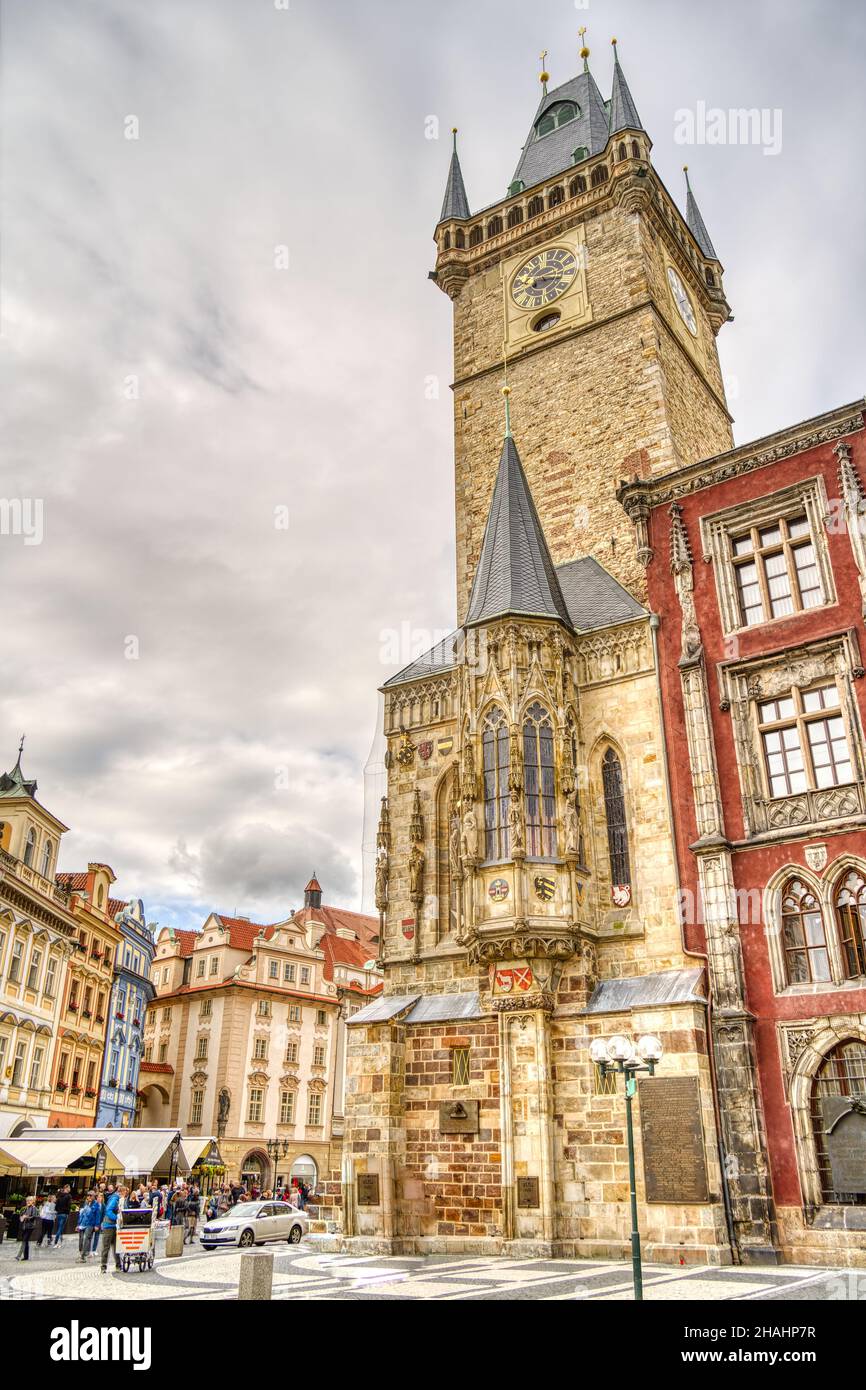 Prague historical center, HDR Image Stock Photo - Alamy