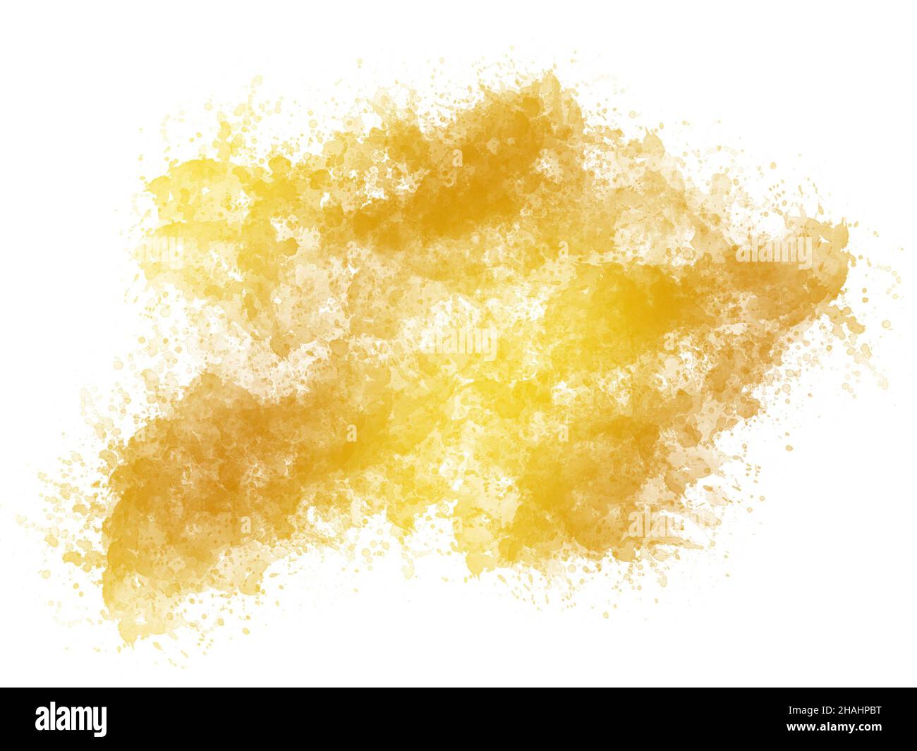 Artistic abstract watercolor background in yellow Stock Photo - Alamy