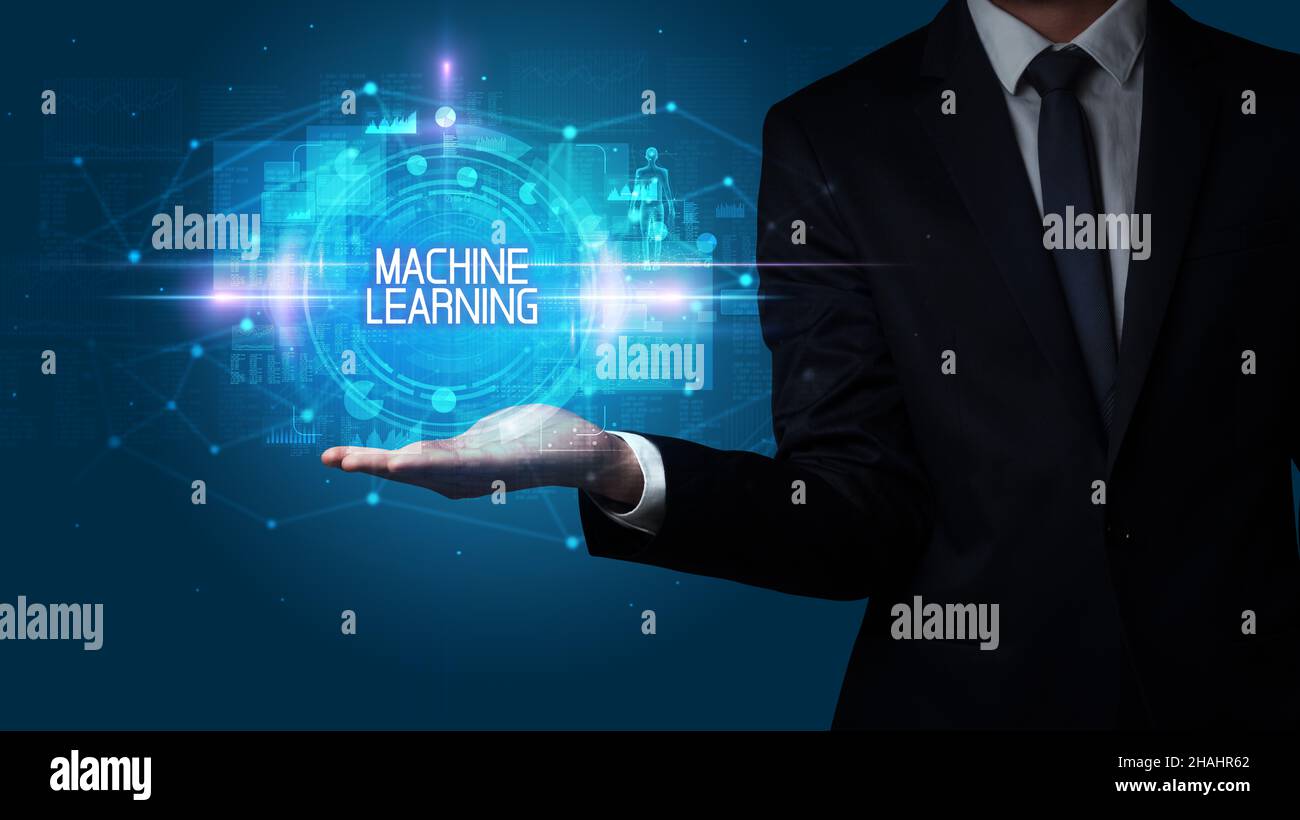 Man hand holding digital technology concept Stock Photo - Alamy