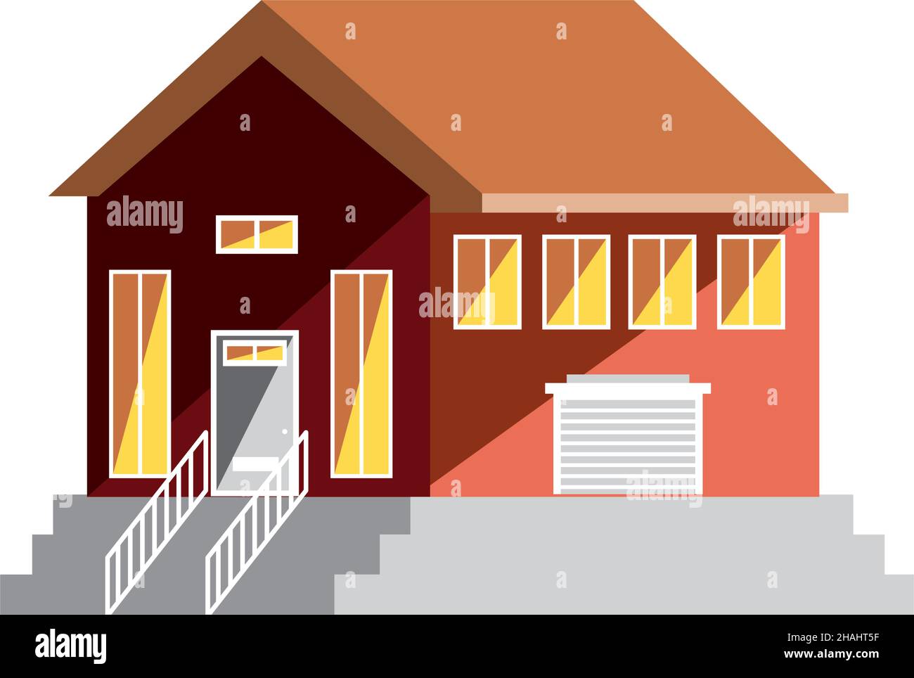 house cartoon flat Stock Vector Image & Art - Alamy