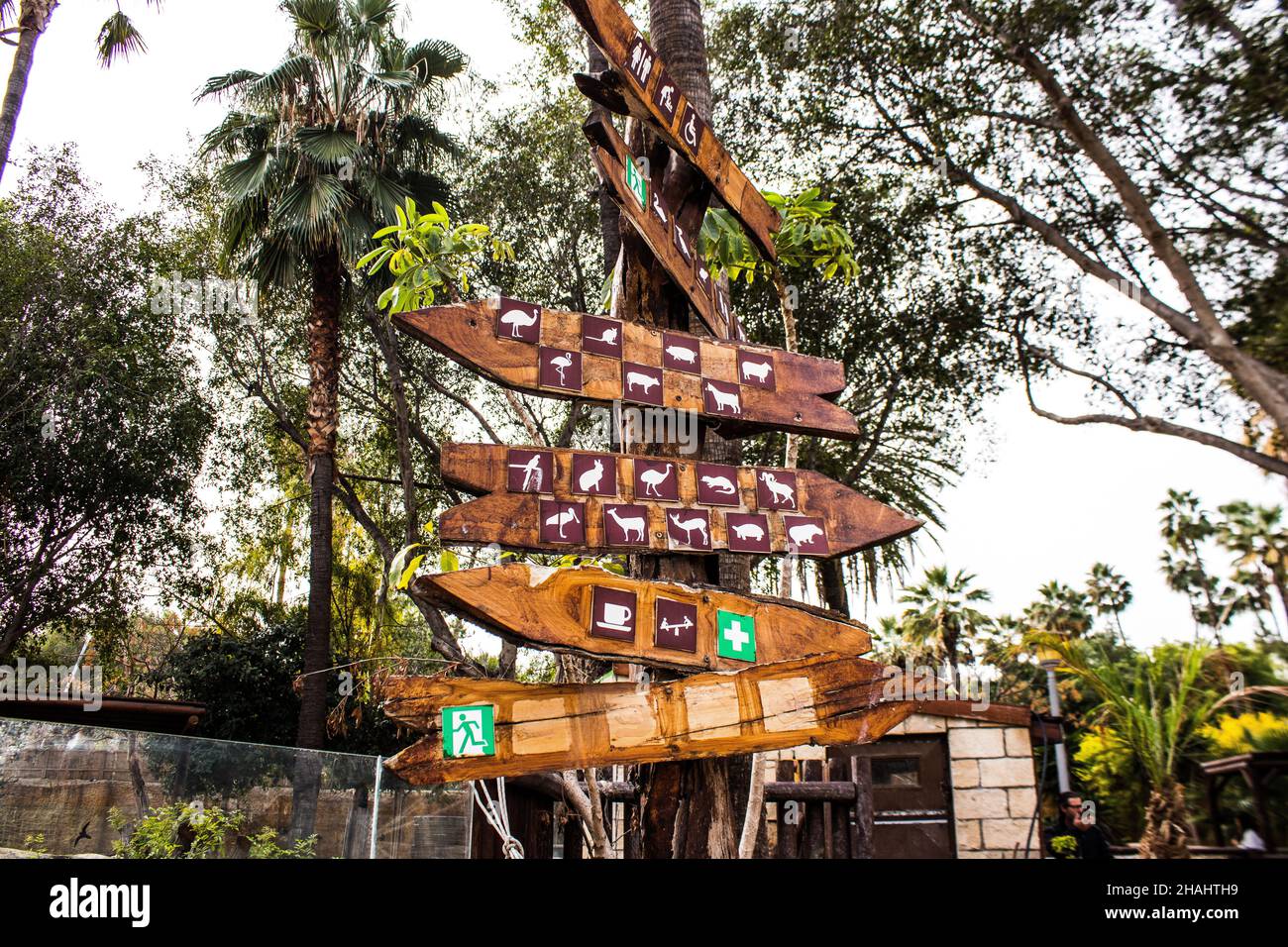 Limassol, Cyprus - December 12, 2021 Limassol Zoo, one of the biggest ...