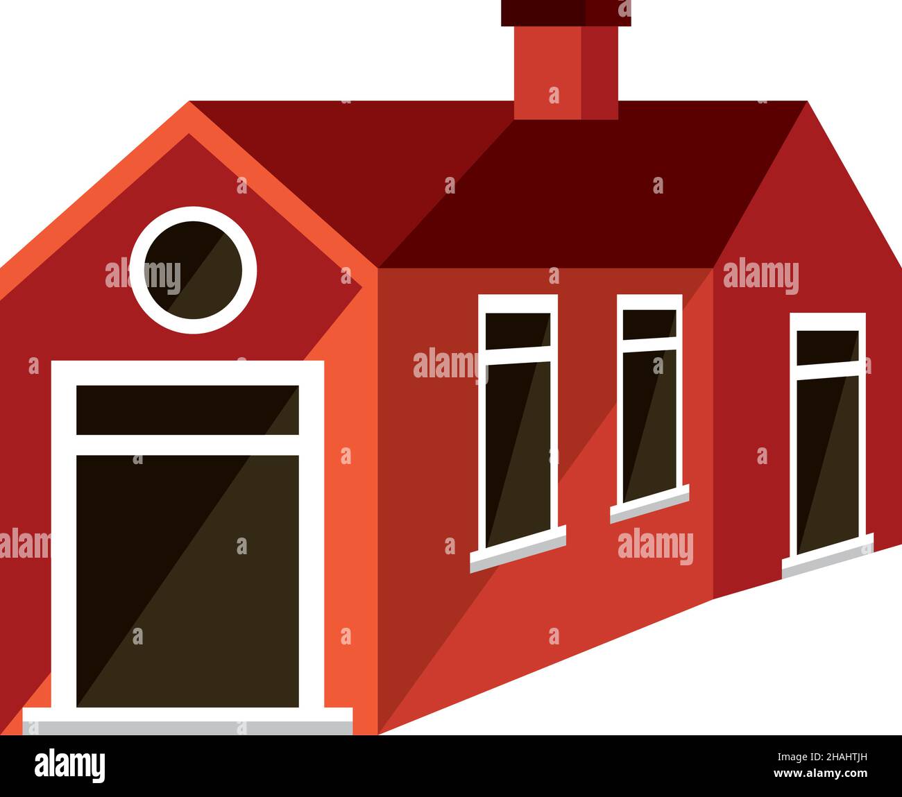house with chimney Stock Vector Image & Art - Alamy