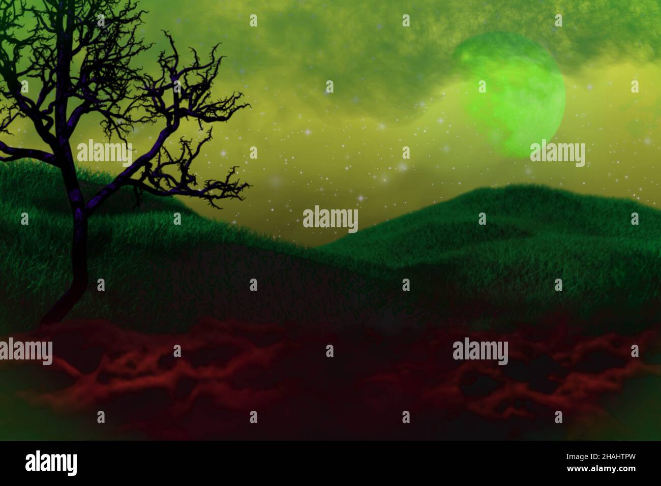 multi colored haunting dark night backdrop - bokeh background design ...