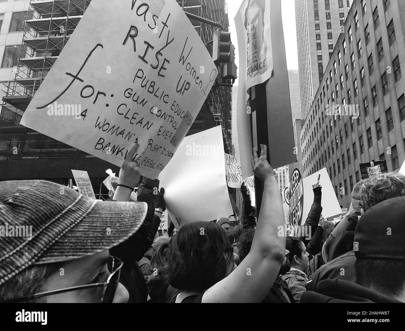 Black women protest march hi-res stock photography and images - Alamy