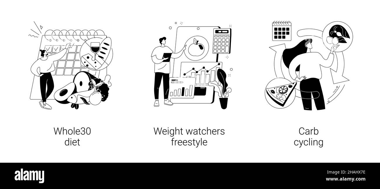 Dietary eating concept Stock Vector Images - Alamy