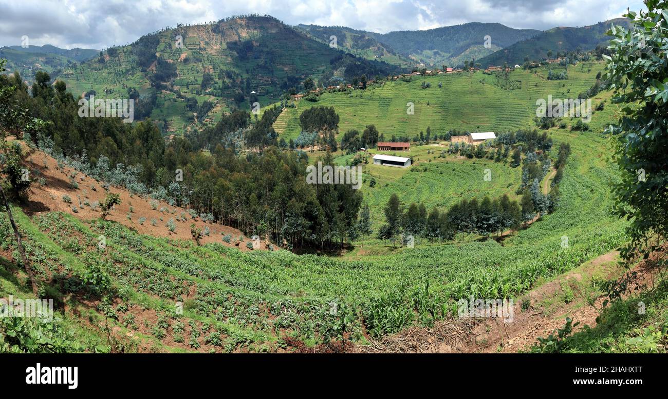 Rwanda rural houses hi-res stock photography and images - Alamy