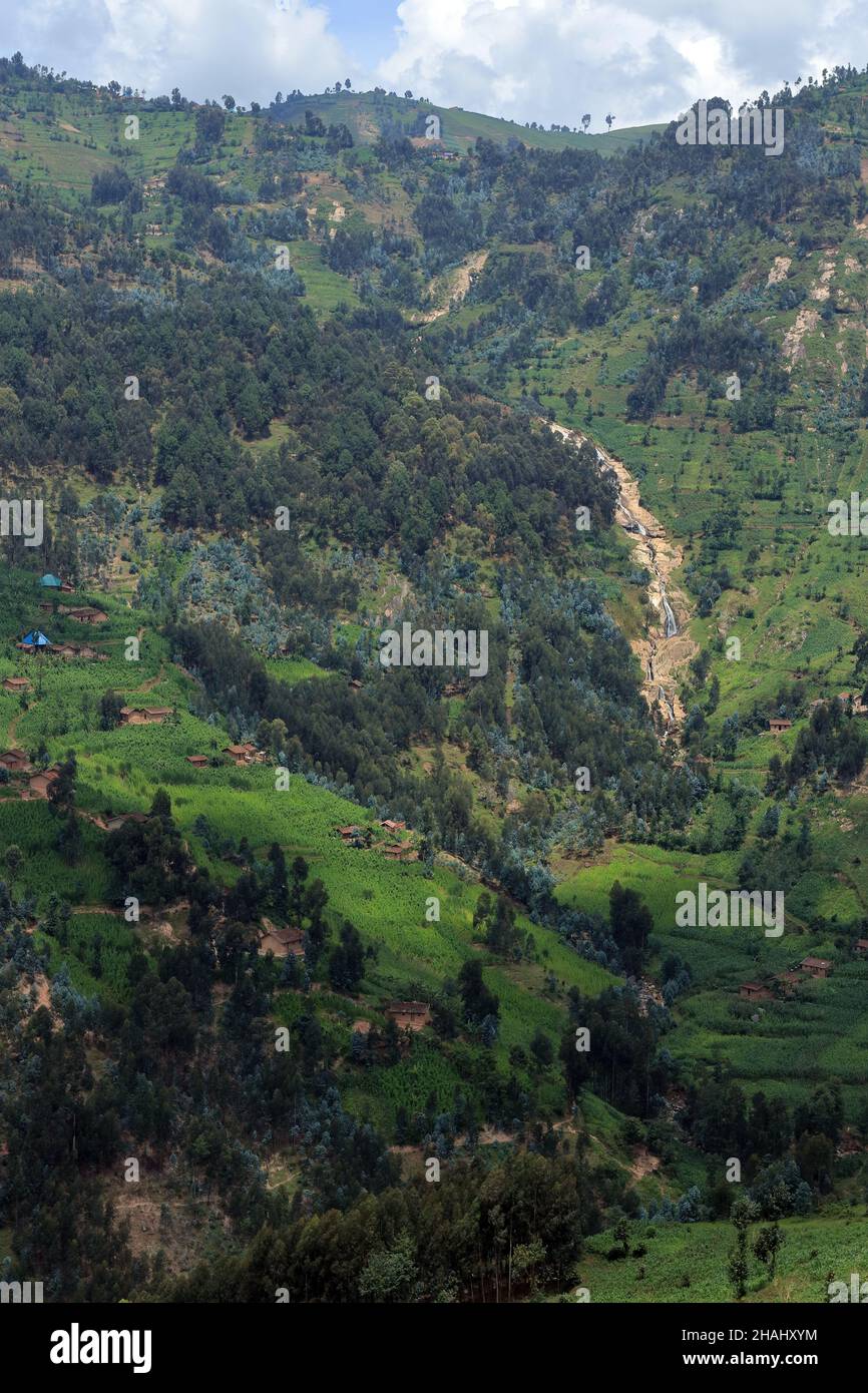 Rural landscape in Rwanda Stock Photo - Alamy