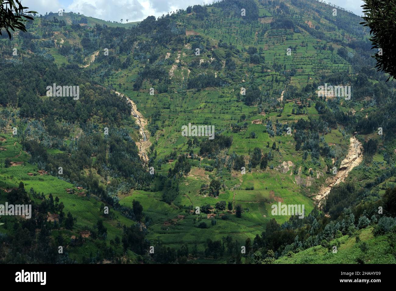 Rural landscape in Rwanda Stock Photo - Alamy