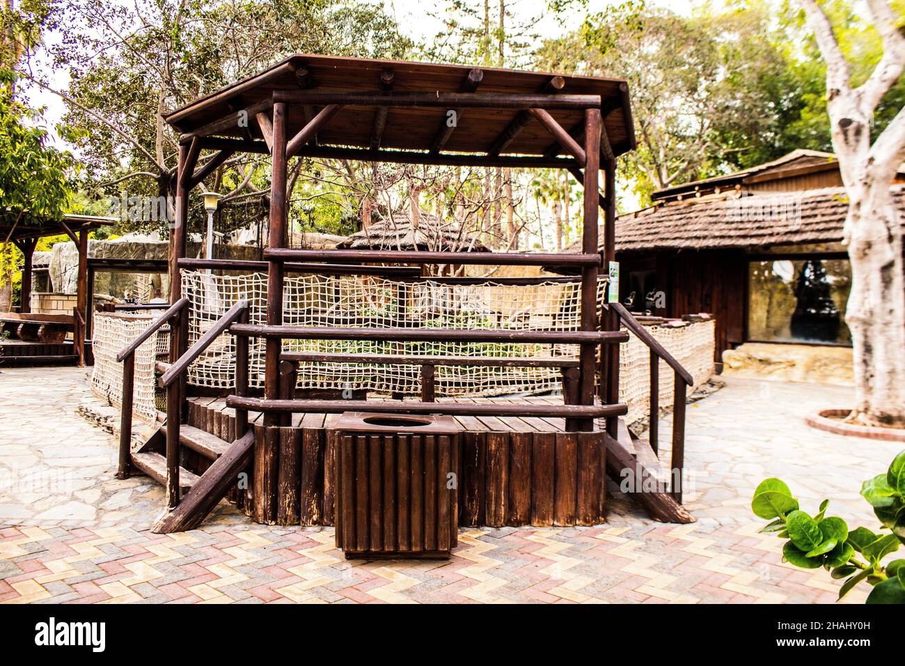 Limassol, Cyprus - December 12, 2021 Limassol Zoo, one of the biggest ...