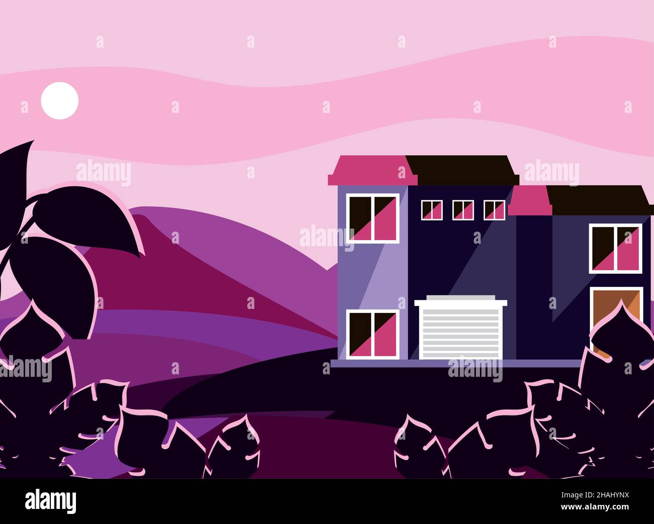 house residence cartoon Stock Vector Image & Art - Alamy