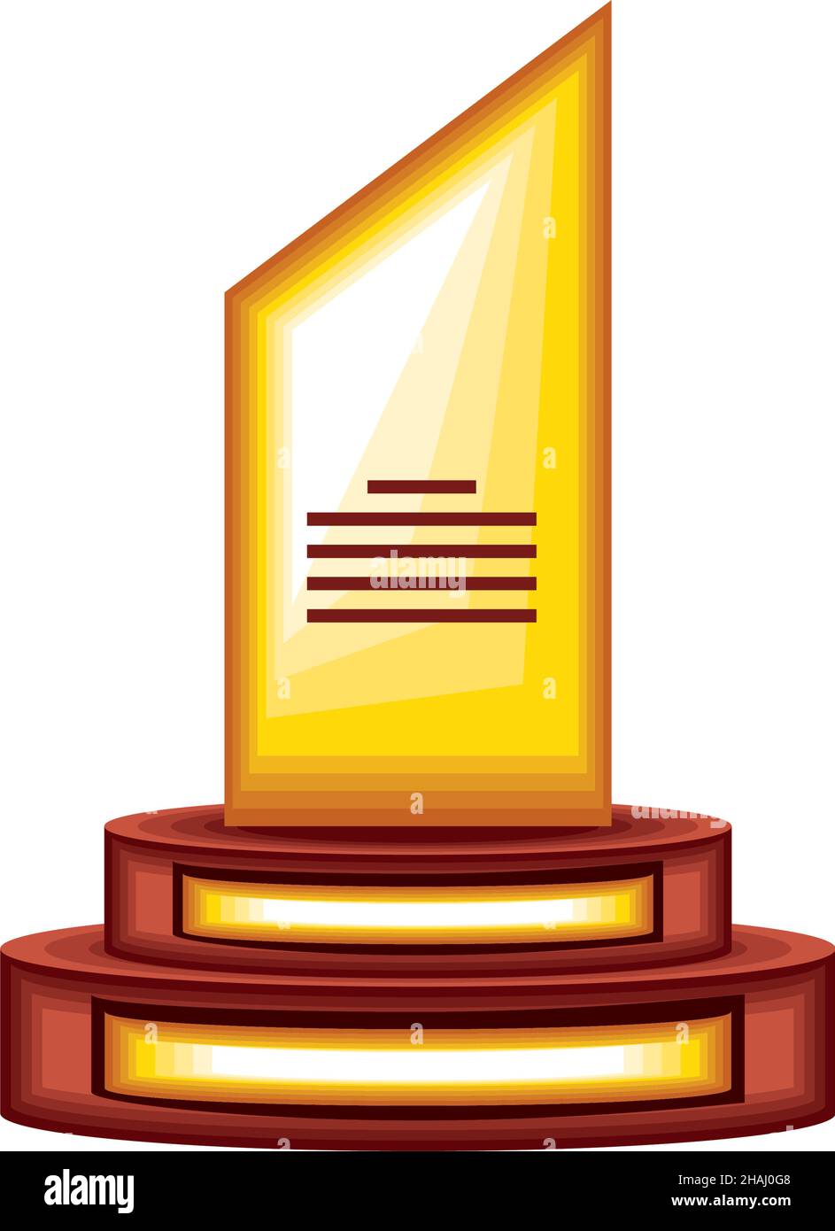 golden award plaque Stock Vector Image & Art - Alamy