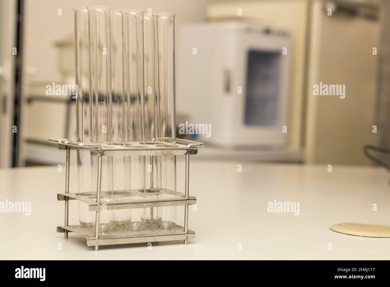Close up detail of basic activity inside a chemistry laboratory Stock ...