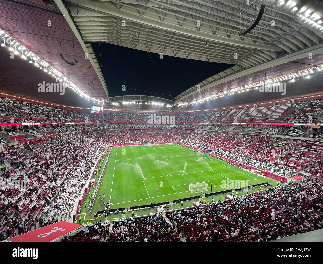 A view of Al Bayt Stadium also known as Al Khor Stadium in Qatar Stock ...