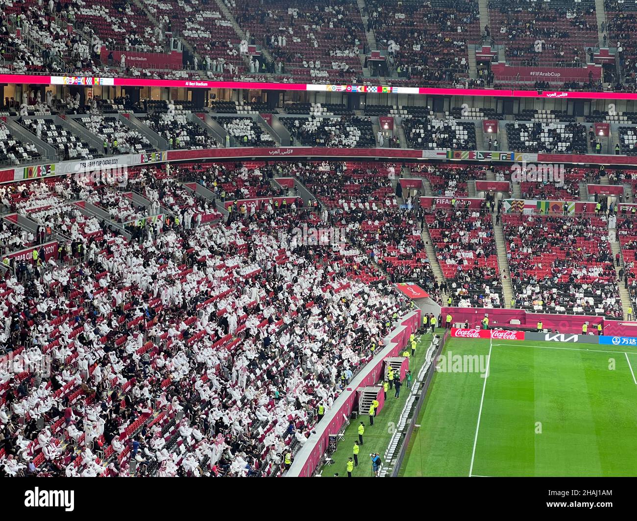 A view of Al Bayt Stadium also known as Al Khor Stadium in Qatar Stock ...
