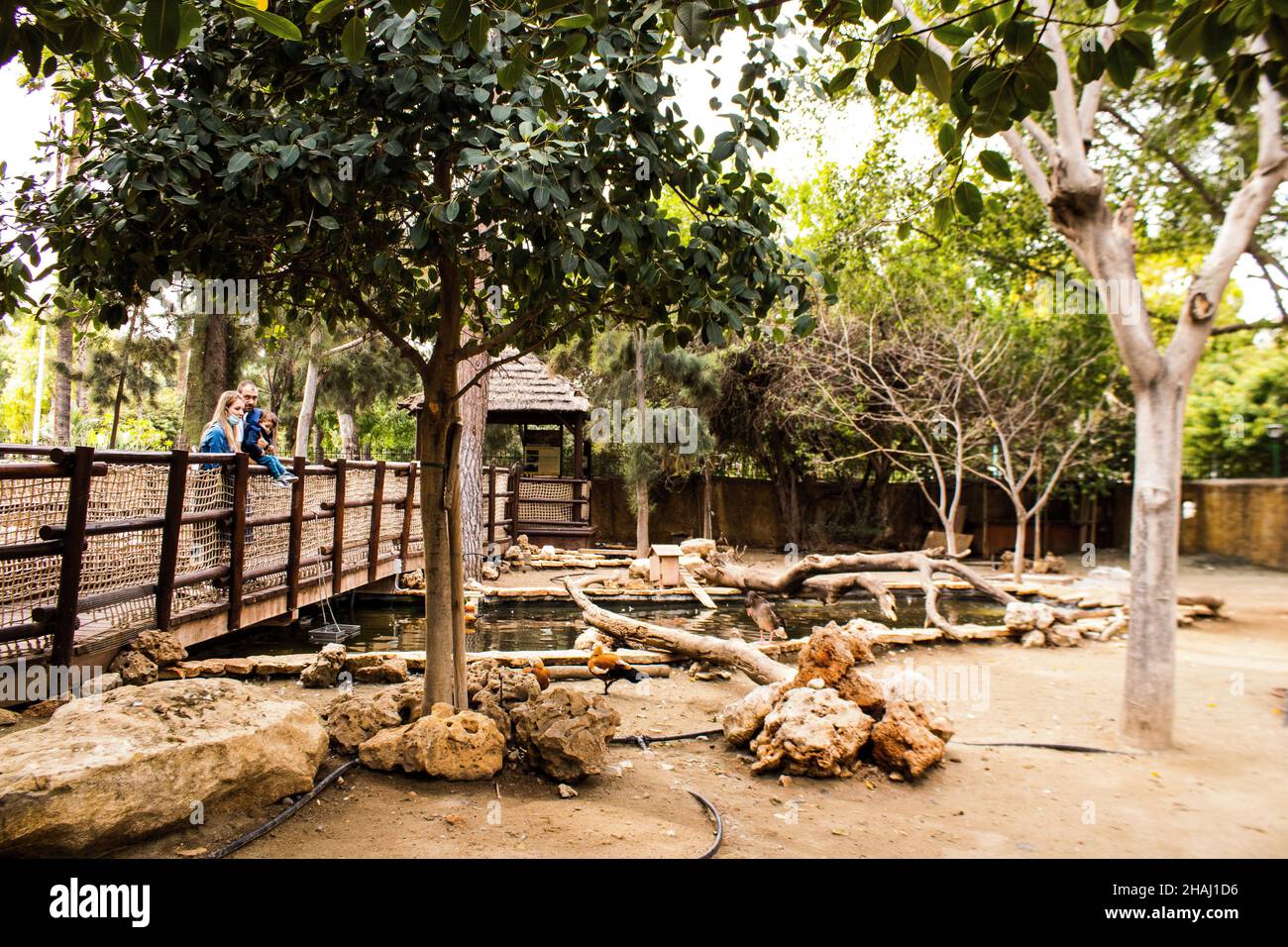 Limassol, Cyprus - December 12, 2021 Limassol Zoo, one of the biggest ...