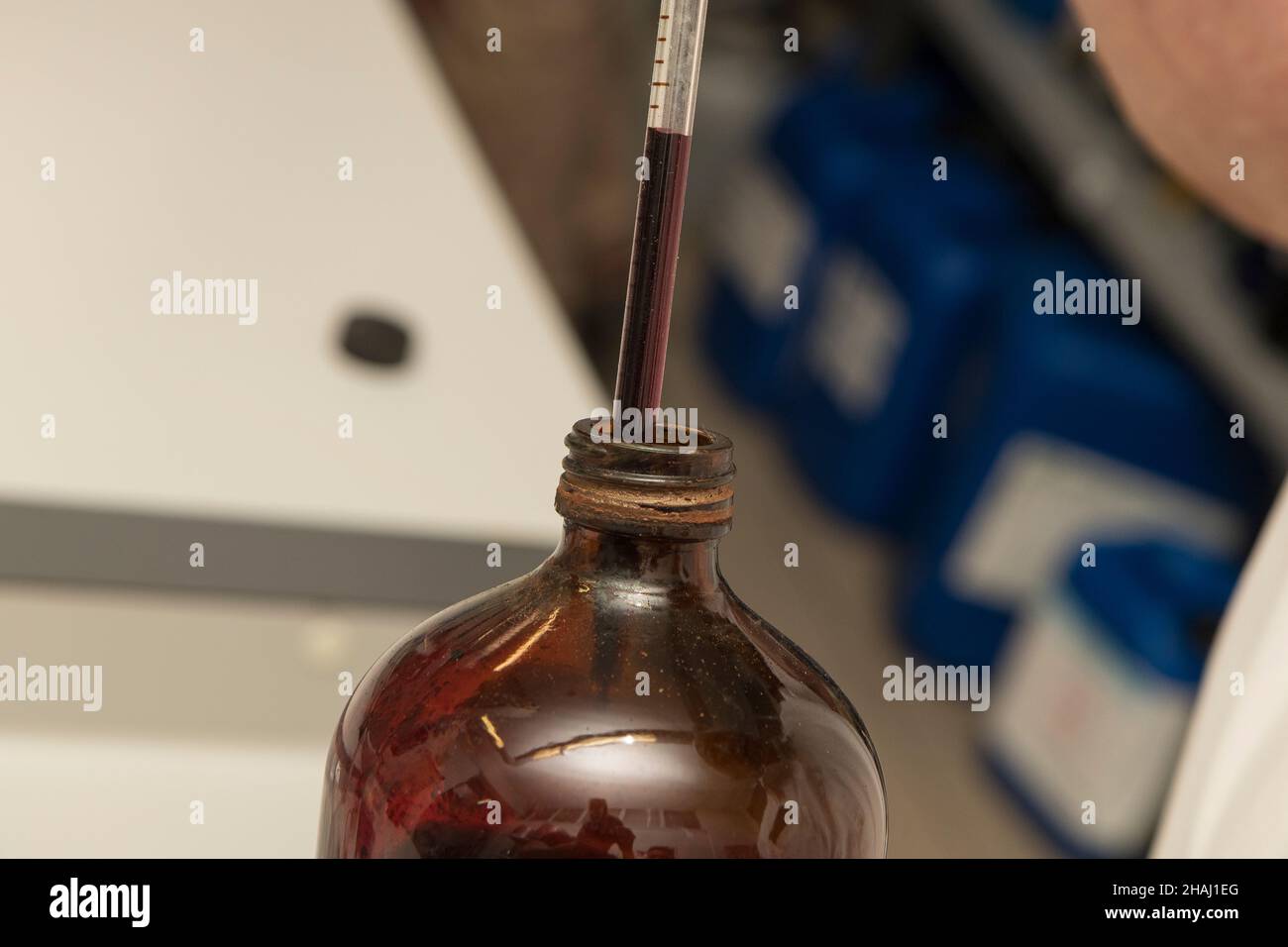 Close up detail of basic activity inside a chemistry laboratory Stock ...
